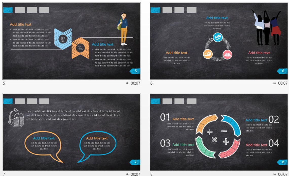 Blackboard Style Powerpoint Templates Chalkboard Powerpoint Template ...