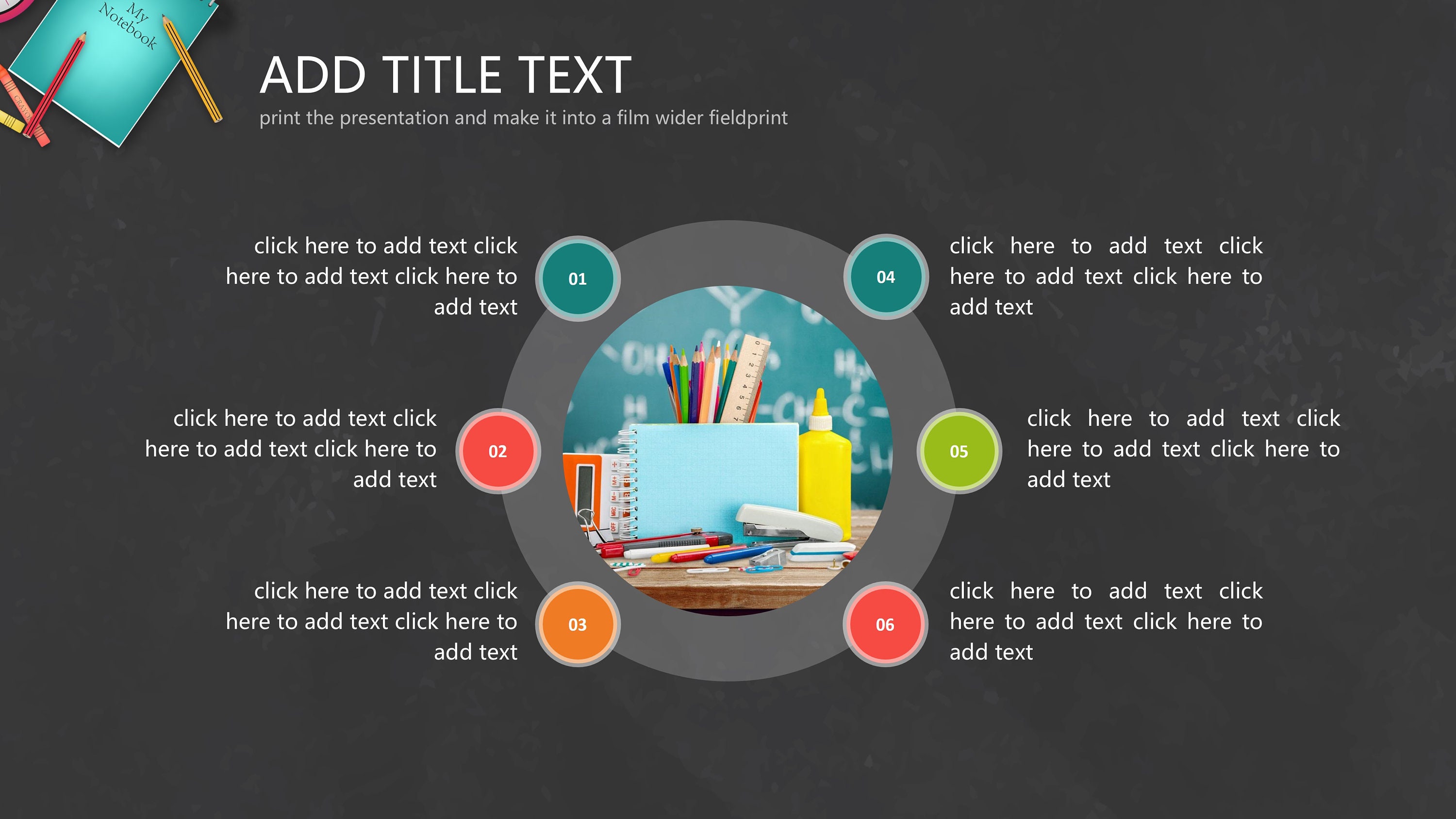 Stationery Powerpoint Template | Pencil Powerpoint Template Design ...