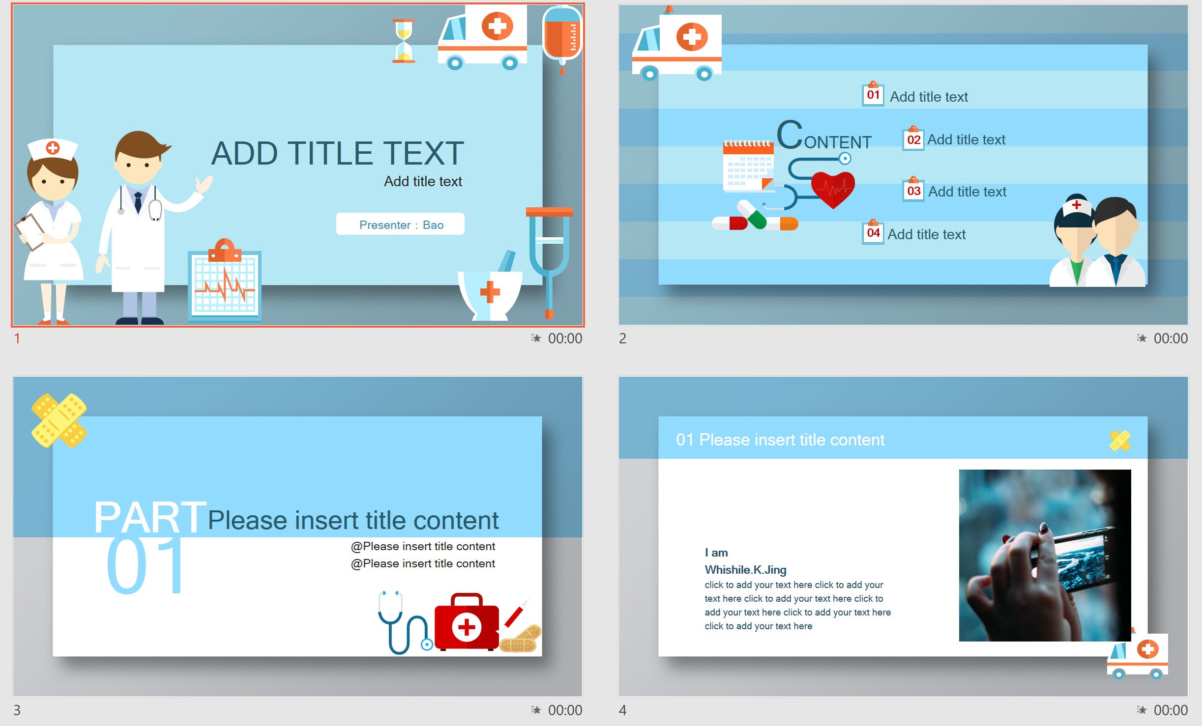 Medical Presentation Templates Animated Medical Powerpoint Etsy