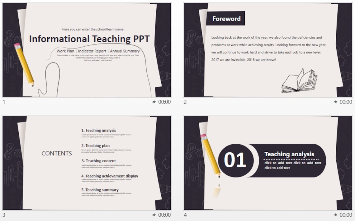 Notebook Powerpoint Template | Powerpoint Notebook Paper Background ...
