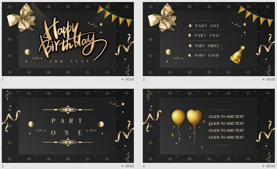 Powerpoint Birthday Template