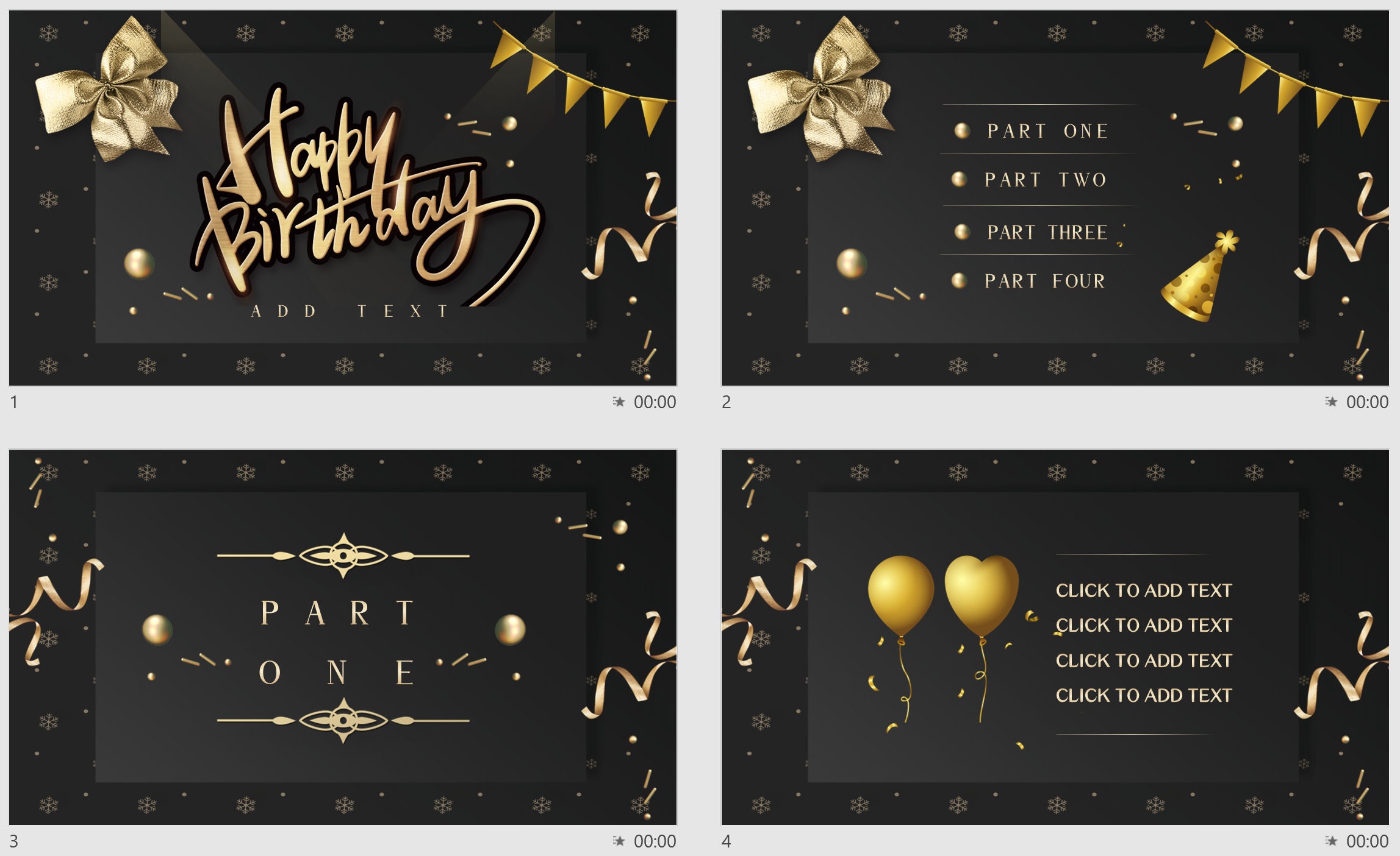 Powerpoint Birthday Templates
