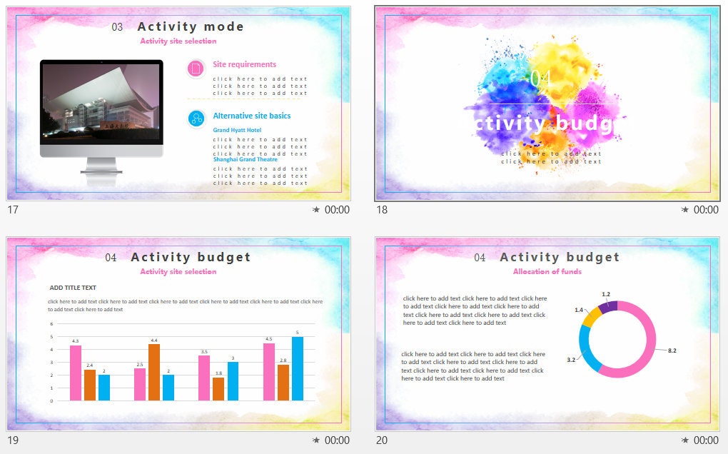 Event Planning Paint Splash Powerpoint Templates Paint Powerpoint ...