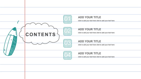 Notebook Paper Powerpoint Template