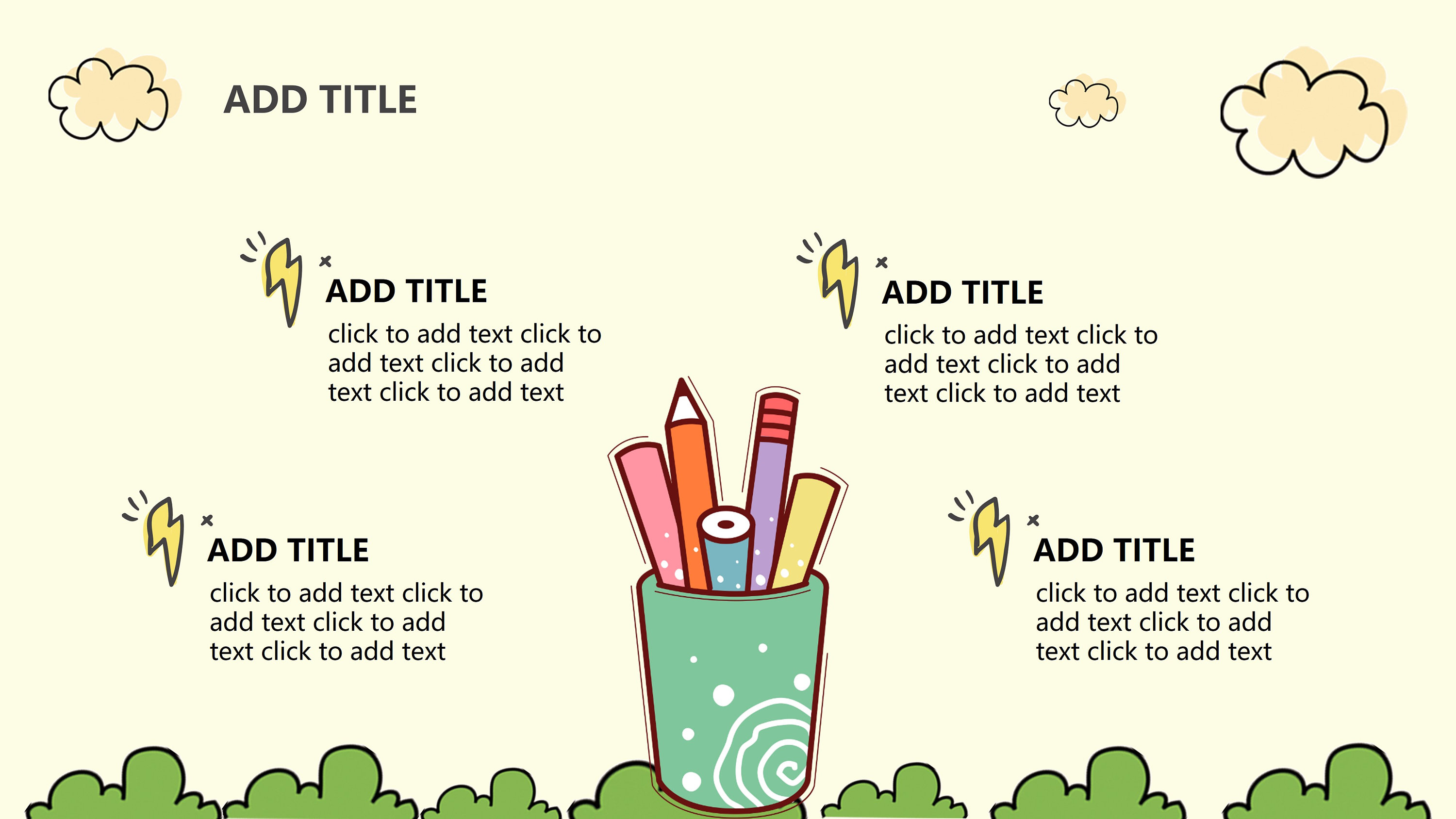 Cartoon Kids Powerpoint Template | Notebook Powerpoint | Teaching ...