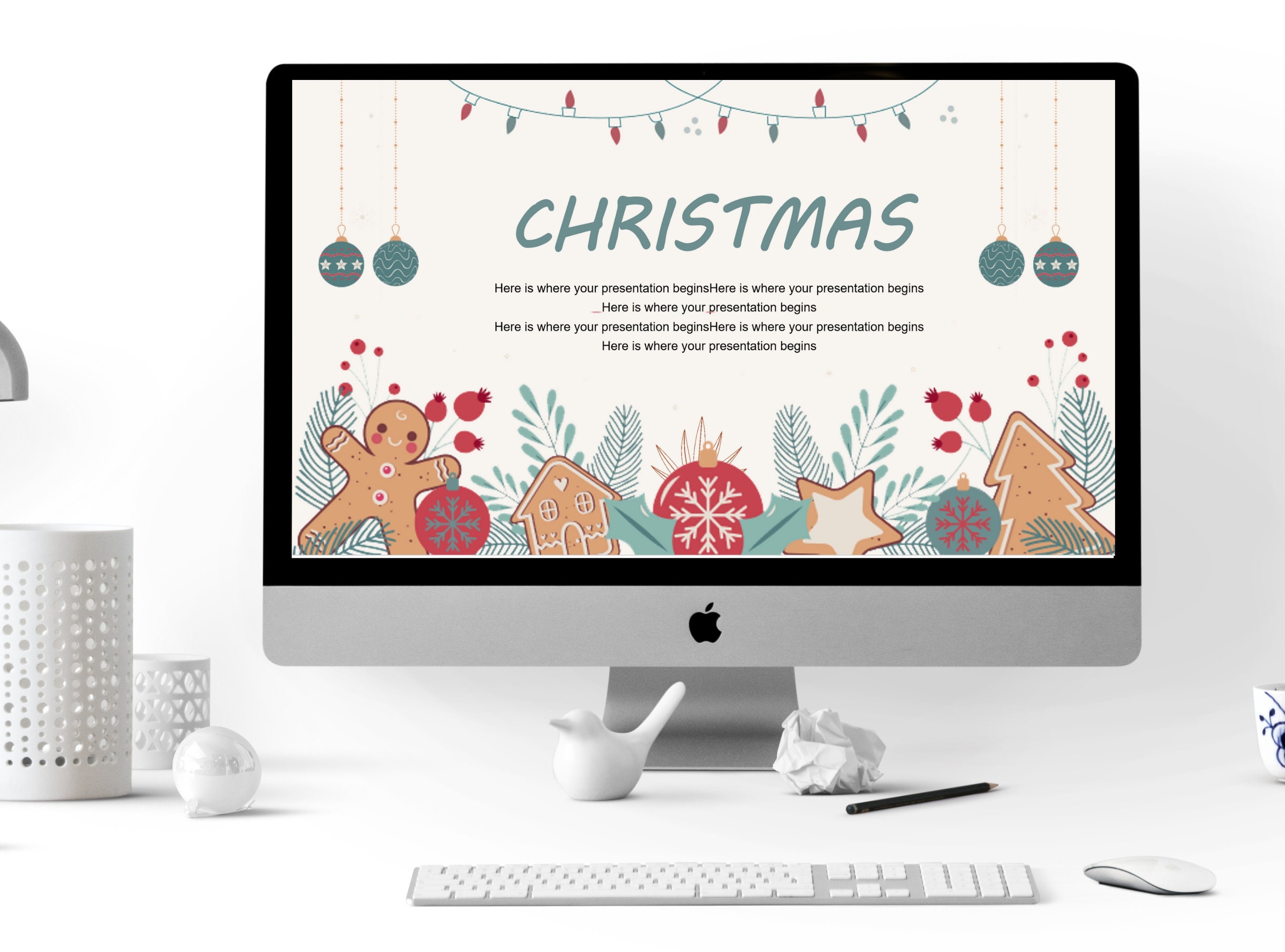 Gingerbread Man Powerpoint Template, Christmas Powerpoint, Christmas ...