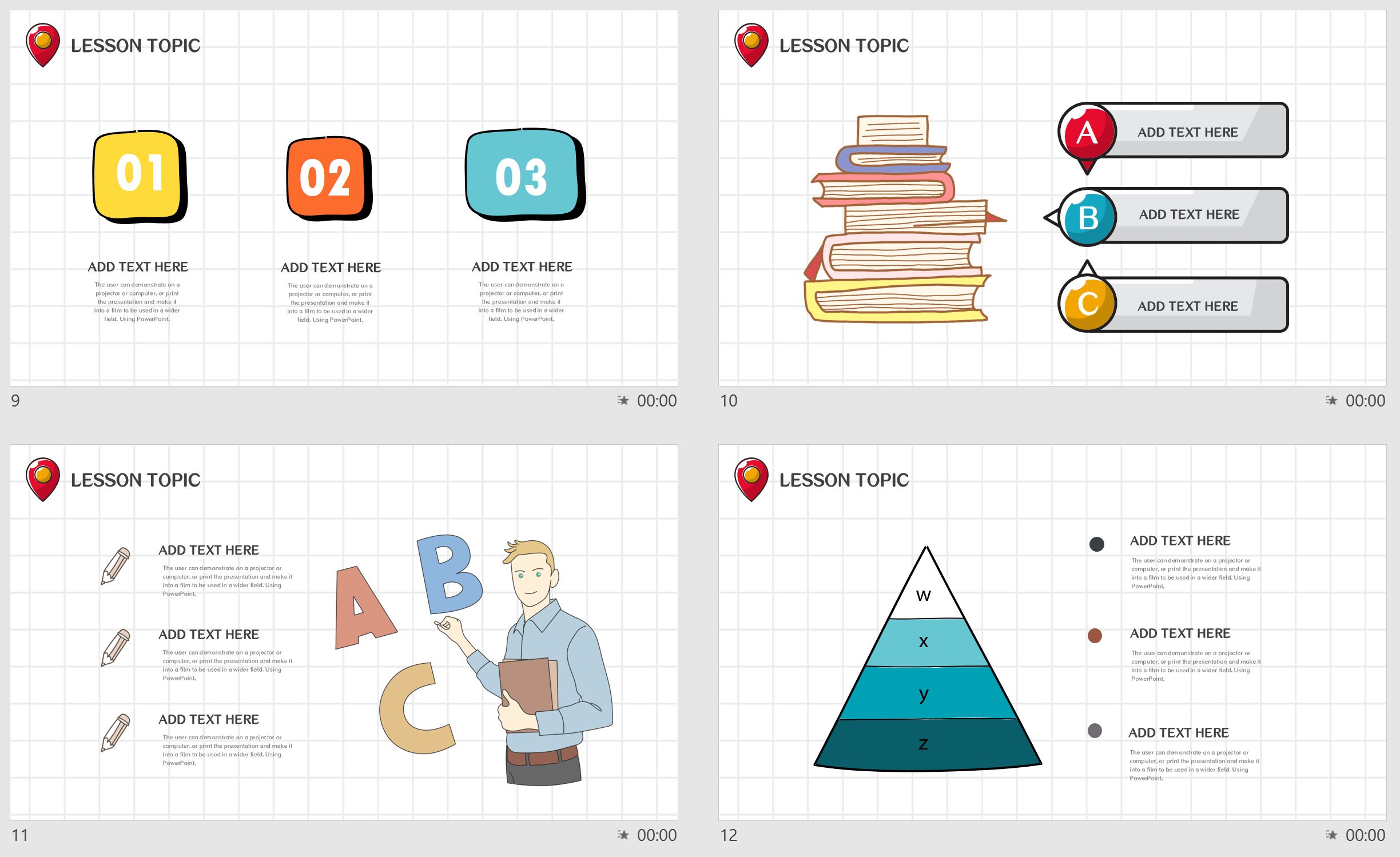 Math Notebook Powerpoint Template | Powerpoint Notebook Paper ...
