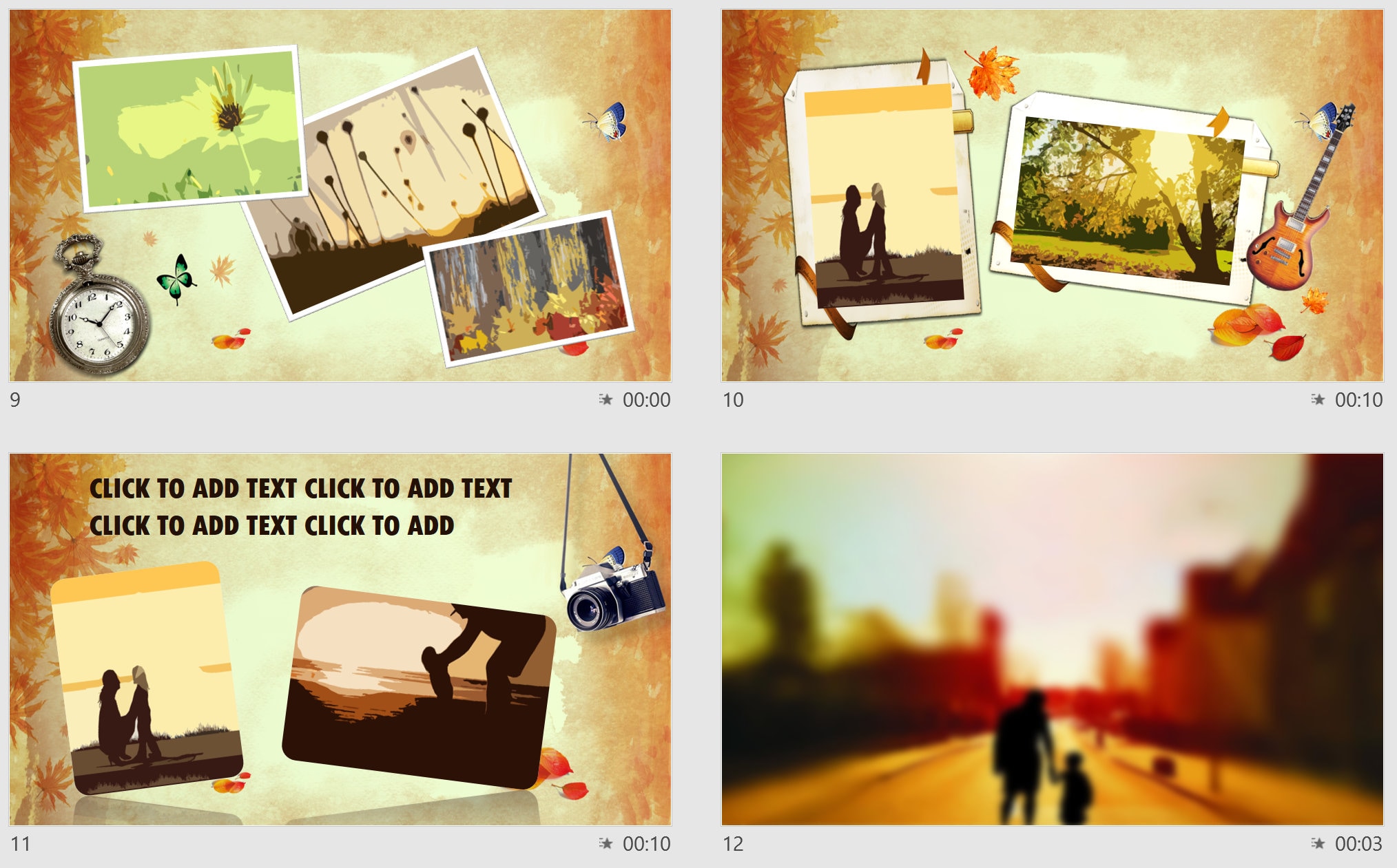 Old Fashioned Album Powerpoint Vintage Photo Album Powerpoint Template ...