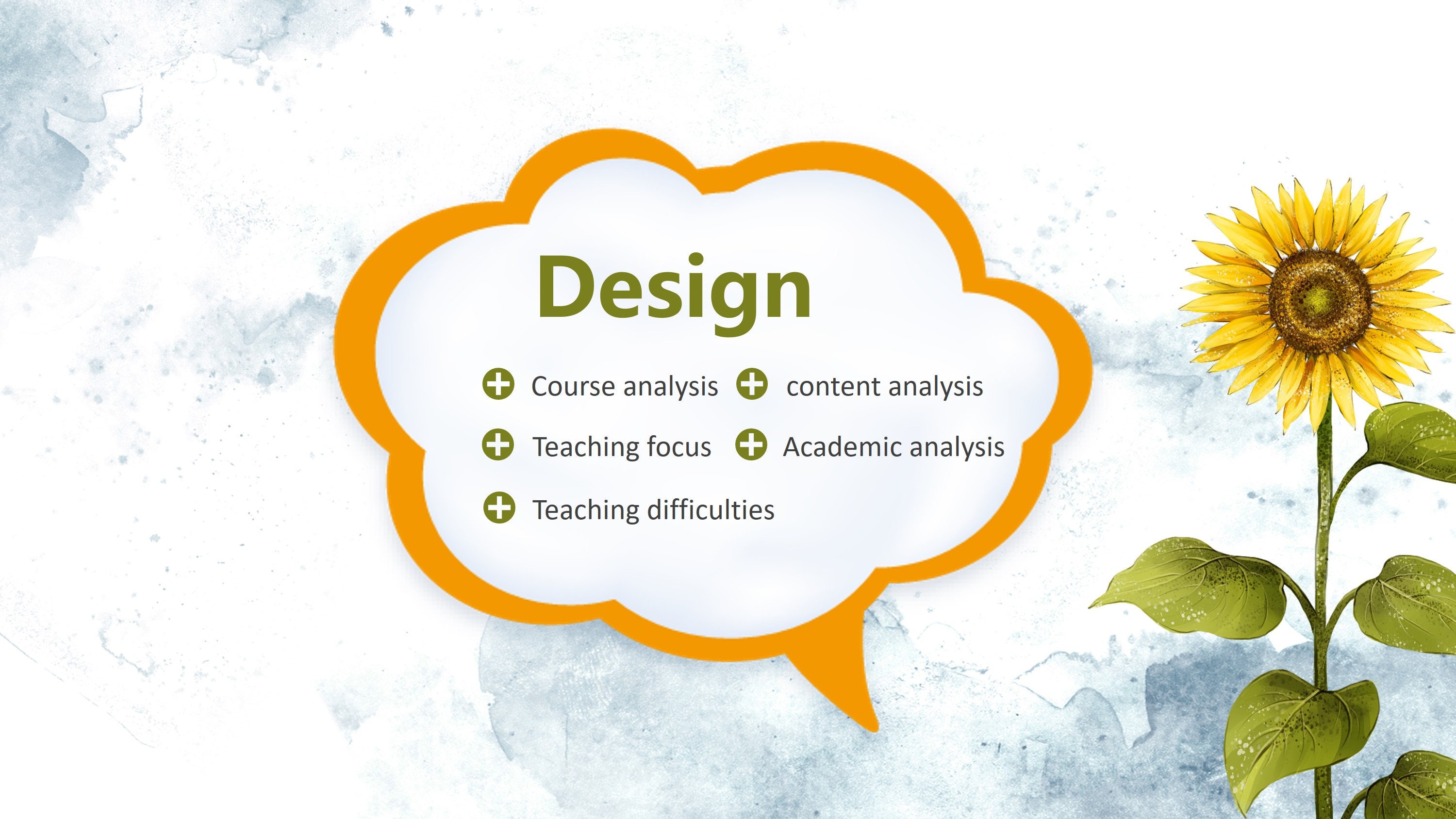 Yellow Sunflower Powerpoint Template Garden Powerpoint Background ...