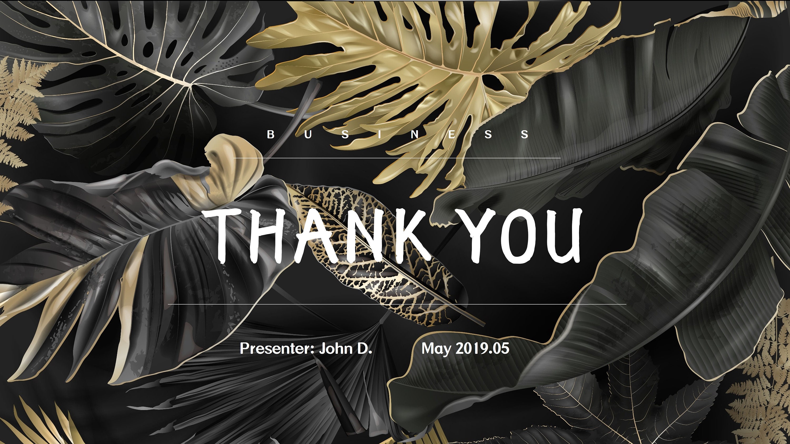 Bronze Powerpoint Template Black and Gold Powerpoint Template Platinum ...