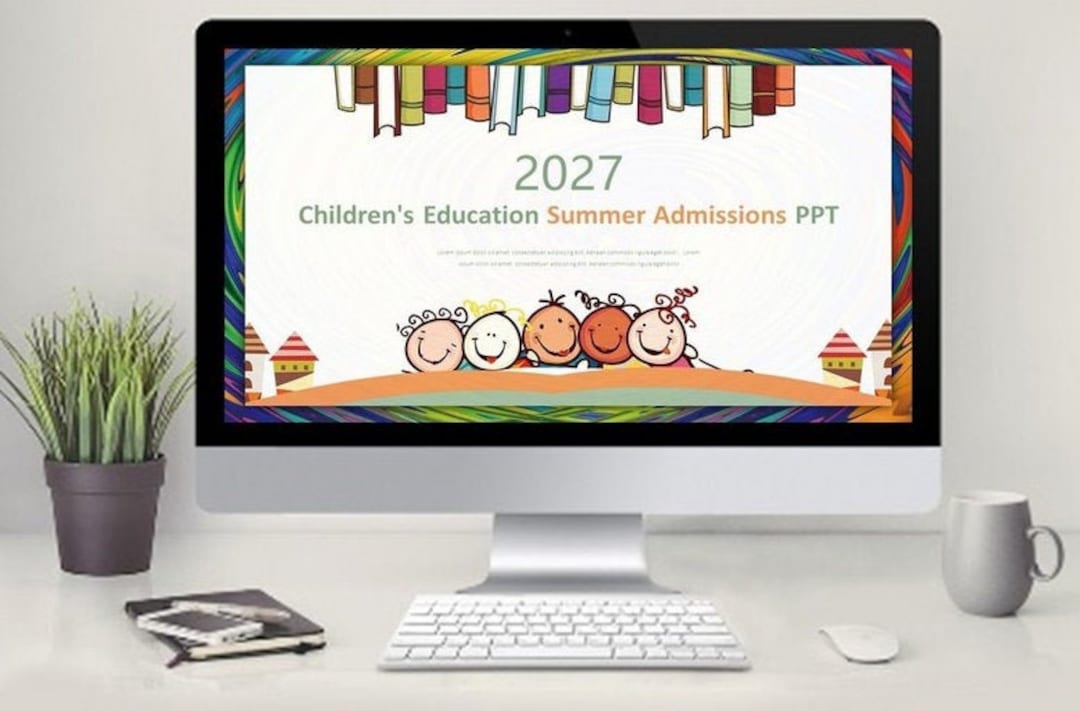 Cartoon Preschool Powerpoint Template Preschool Education PPT Children ...