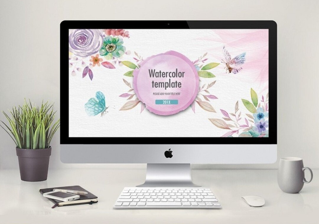 Pastel Pink Watercolor Powerpoint Presentation, Feminine Powerpoint ...