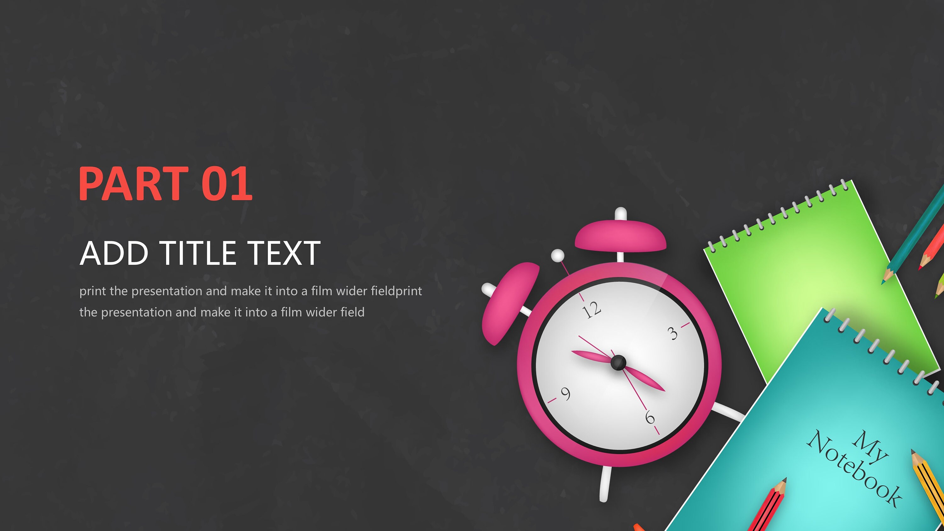 Stationery Powerpoint Template | Pencil Powerpoint Template Design ...