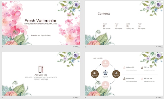 Flower Powerpoint Template