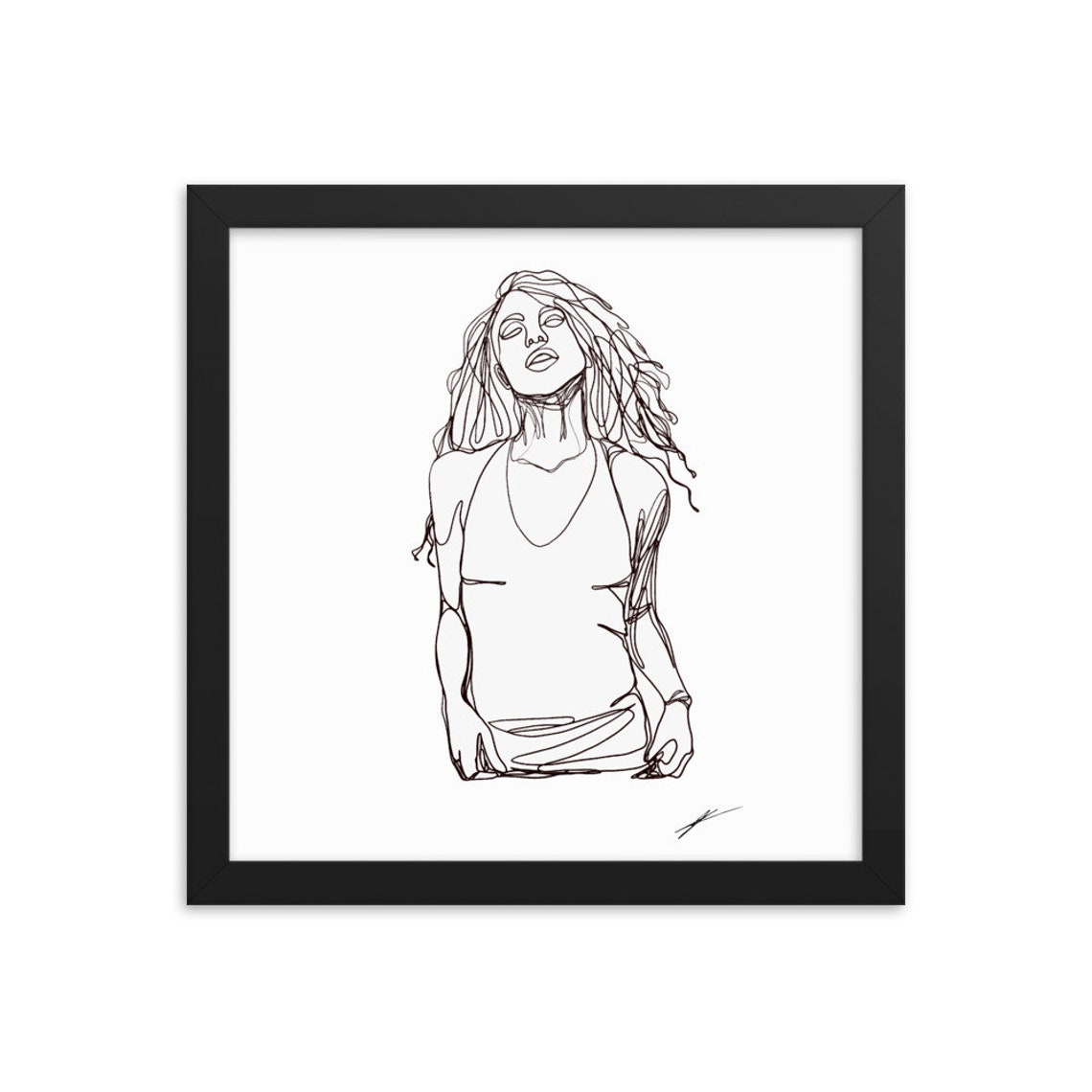 Aaliyah Single-line Art R&B Legend Line-art Poster - Etsy