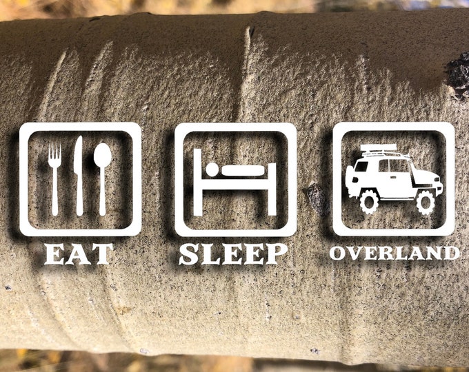 FJ Cruiser Overlanding vinyl decal Overland decal Decal for | Etsy