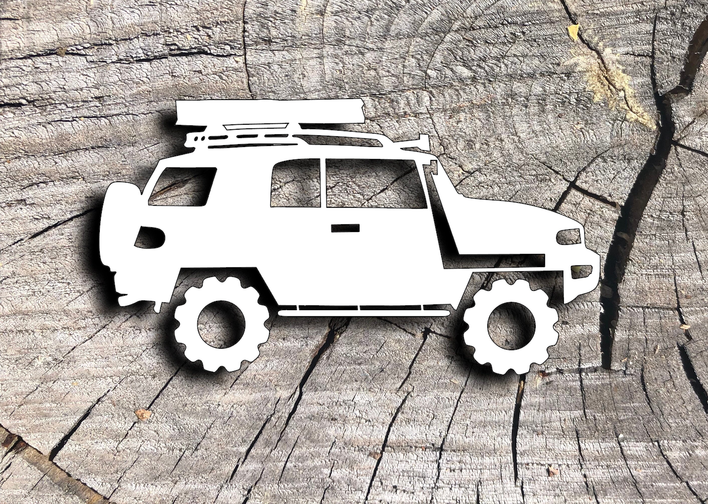 FJ Cruiser Overlanding vinyl decal Overland decal Decal for | Etsy