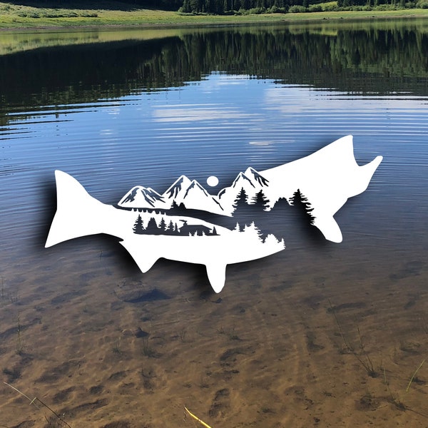 Fishing Decal - Etsy