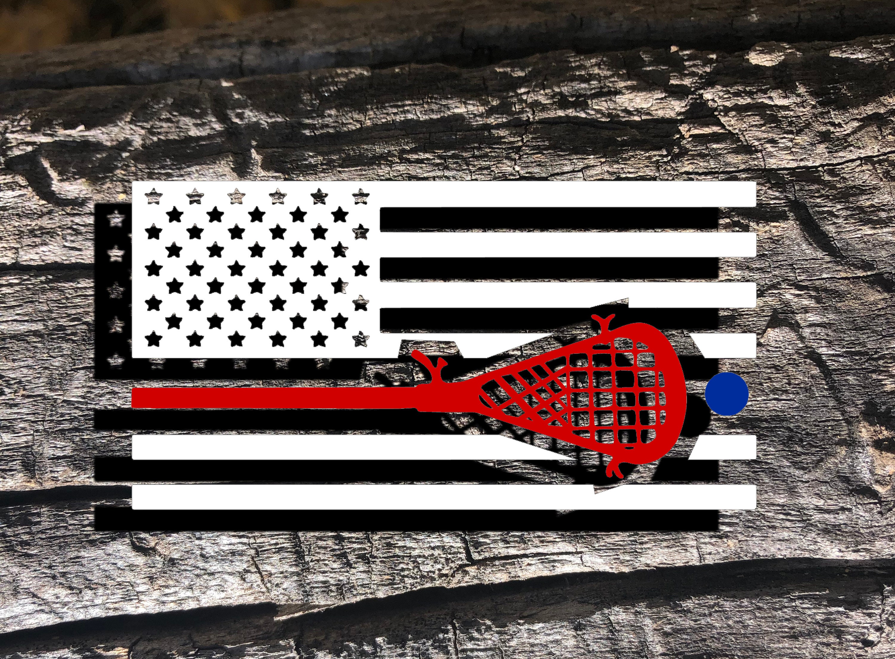 American Decal American Lacrosse Decal Lacrosse Decal Car - Etsy