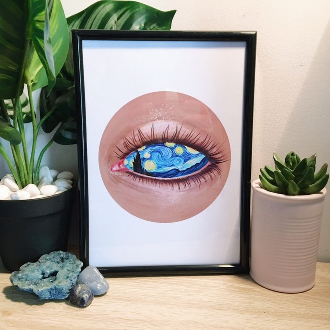 Van Gogh Eye Print - Etsy