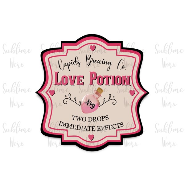 Love Potion Label - Etsy