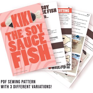 Kiki - the Soy Sauce Fish Sewing Pattern • Digital Download • Japanese ...