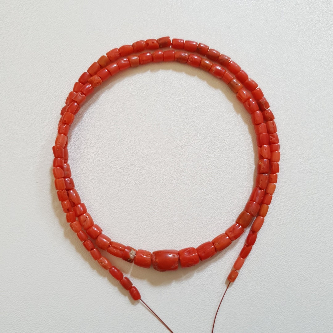 Undyed Italian Coral Beads: 16