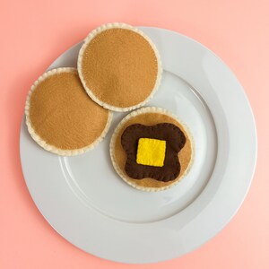 Felt Pancake Set, Pretend Play Food, Kids Kitchen Playset, Fake Food - Etsy