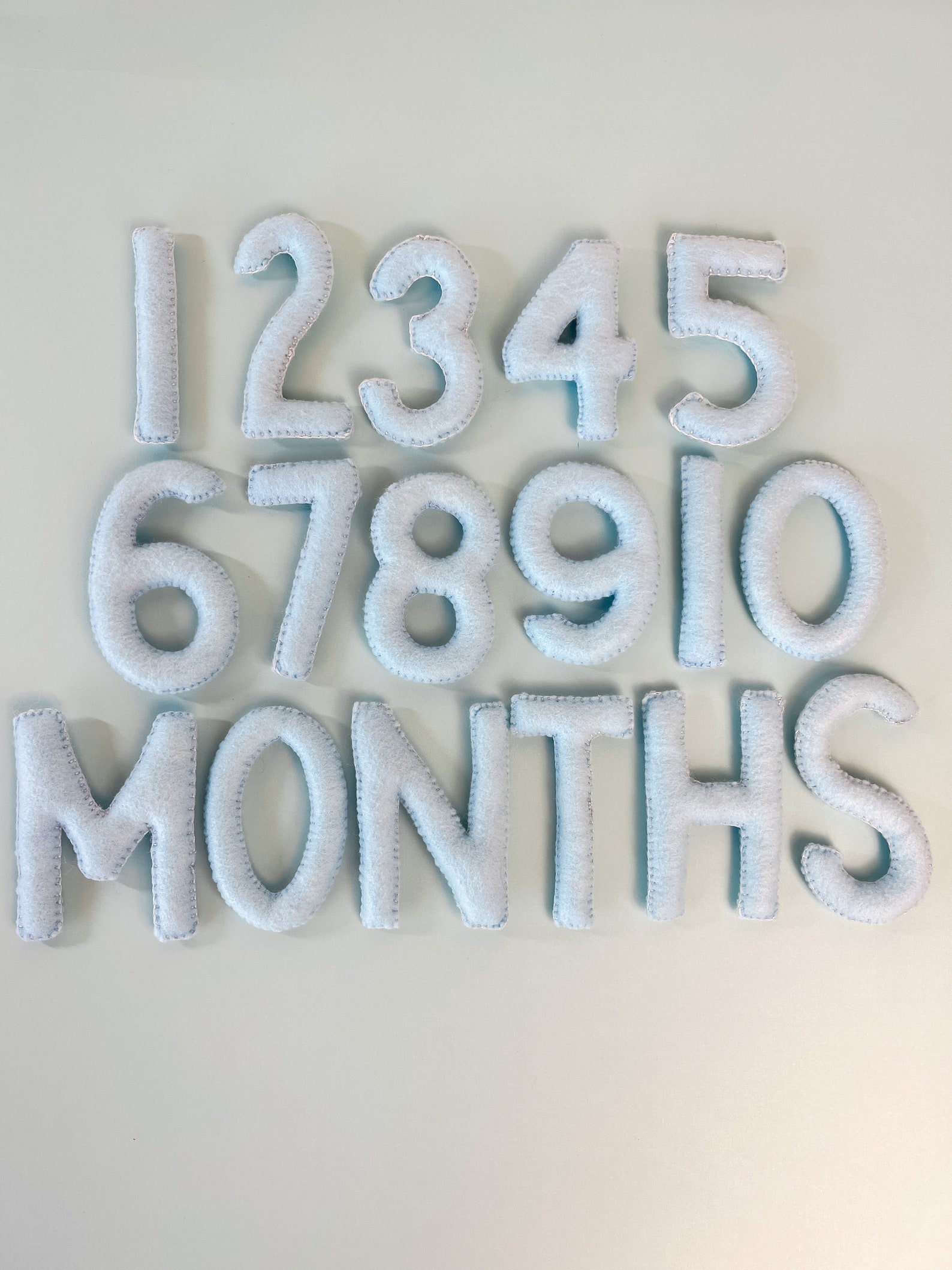 Baby Monthly Milestones, Felt Numbers, Baby Shower Gift - Etsy