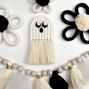 Macrame Cute Ghost Face Halloween Decor - Etsy