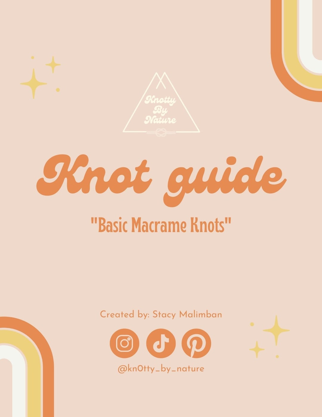 Do It Yourself Macrame Knot Guide PDF | Beginner Macrame Tutorial | How ...