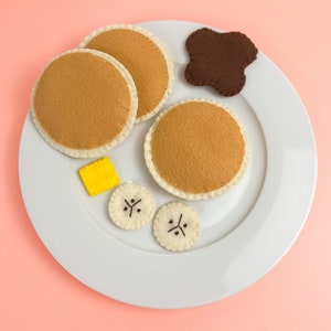 Felt Pancake Set, Pretend Play Food, Kids Kitchen Playset, Fake Food - Etsy