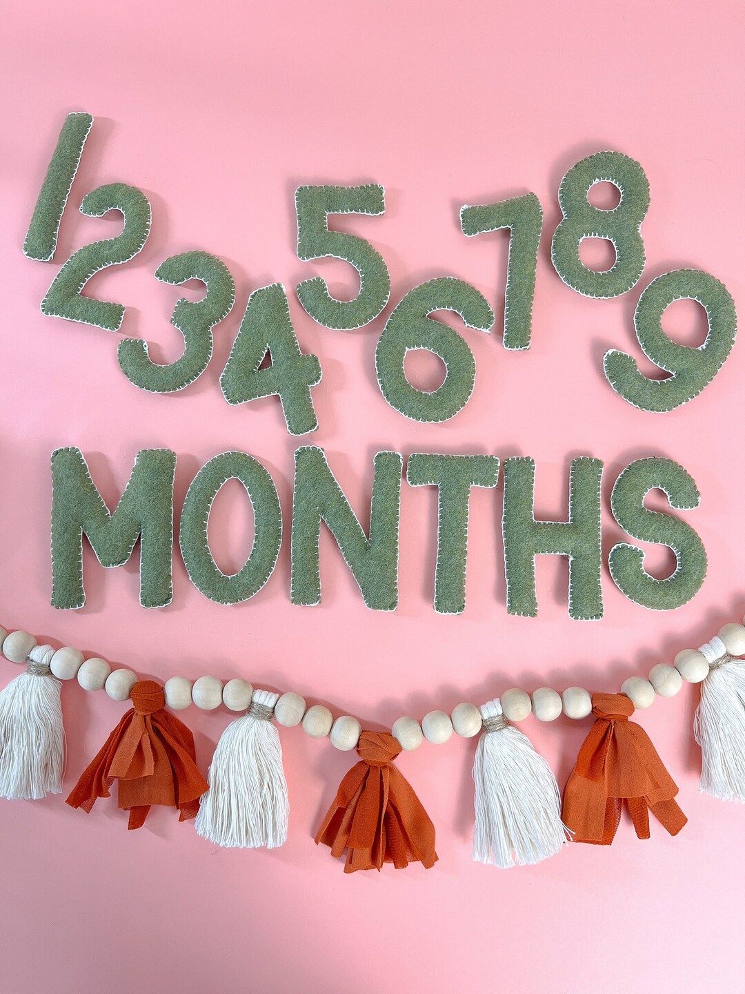 Baby Monthly Milestones, Felt Numbers, Baby Shower Gift - Etsy