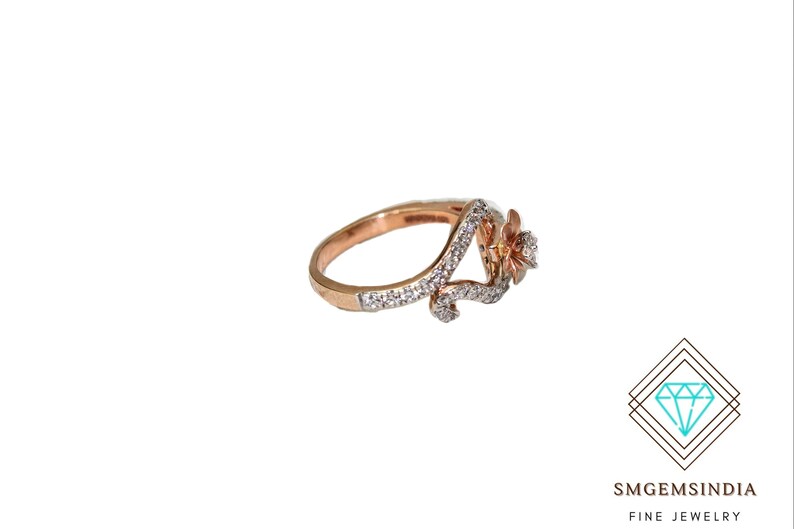 Mini Diamond Birthday Gift Ring for Women and Girls in 14k - Etsy