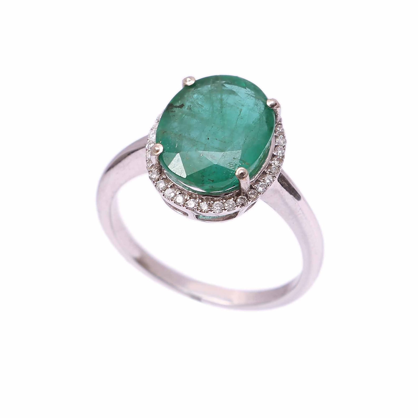 Natural Oval Emerald Ring Emerald Engagement Ring / Gold - Etsy