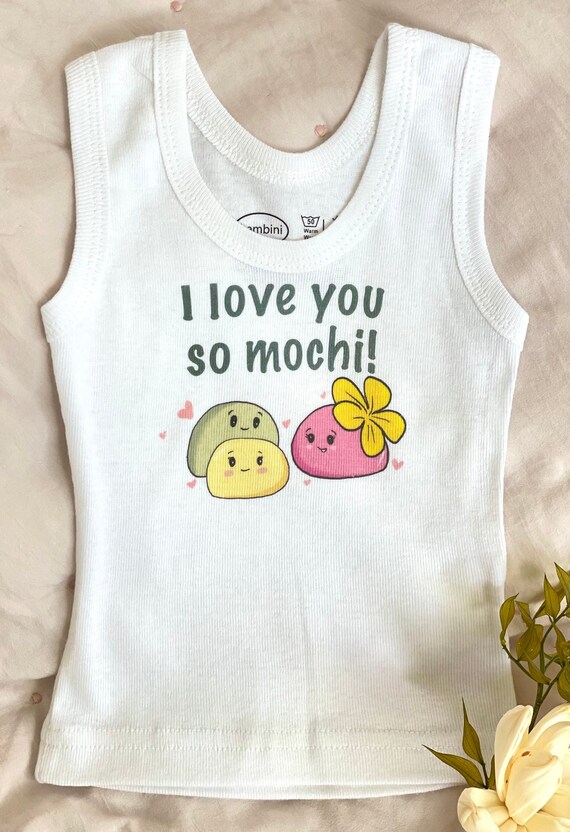 Baby Tank Top I Love so Mochi Cute Kawaii Style With - Etsy
