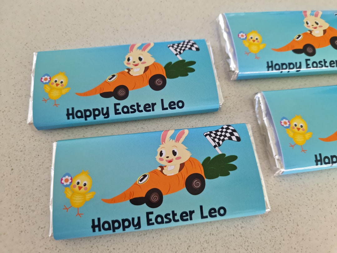 Personalised Easter Chocolate Bars Racers Design - Etsy Australia