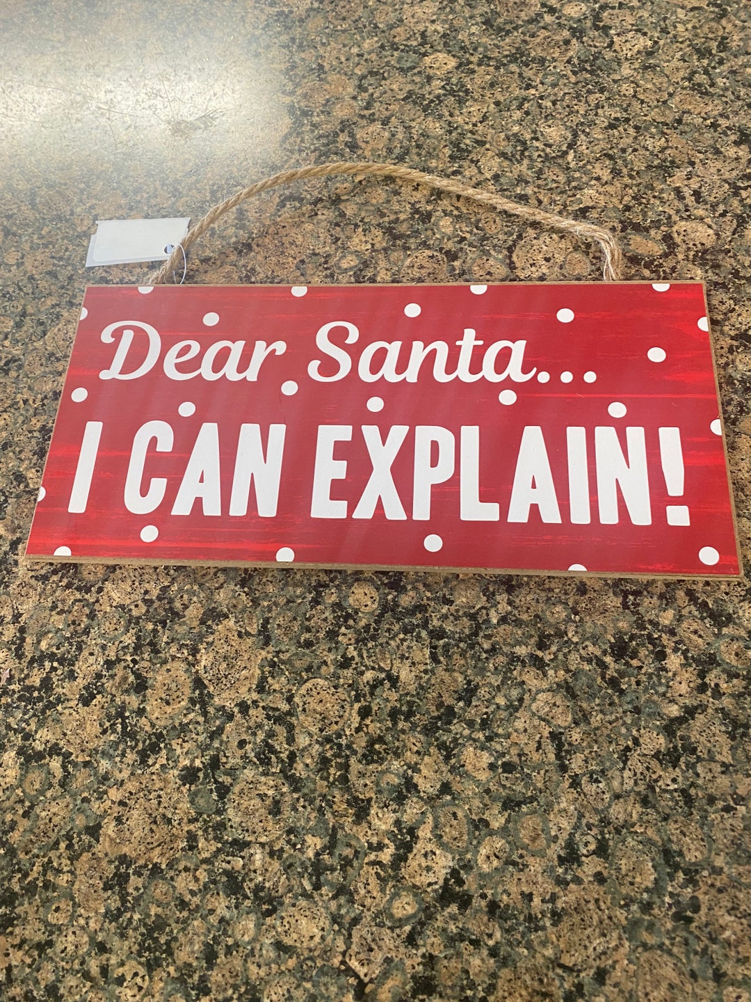 Dear Santa, I Can Explain Sign, Christmas Sign, Santa Sign, Mdf/paper ...