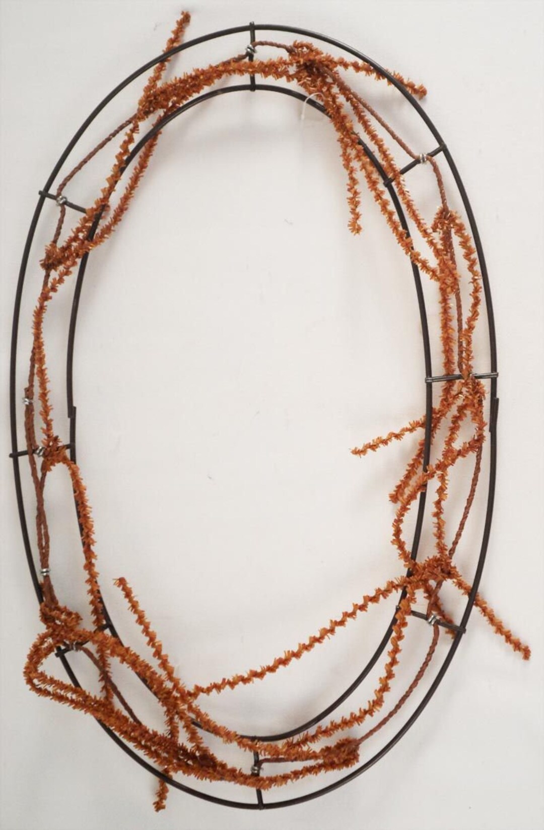 24x20 Oval Twig Flat Wire Work Wreath 20 Tips CVW200 - Etsy