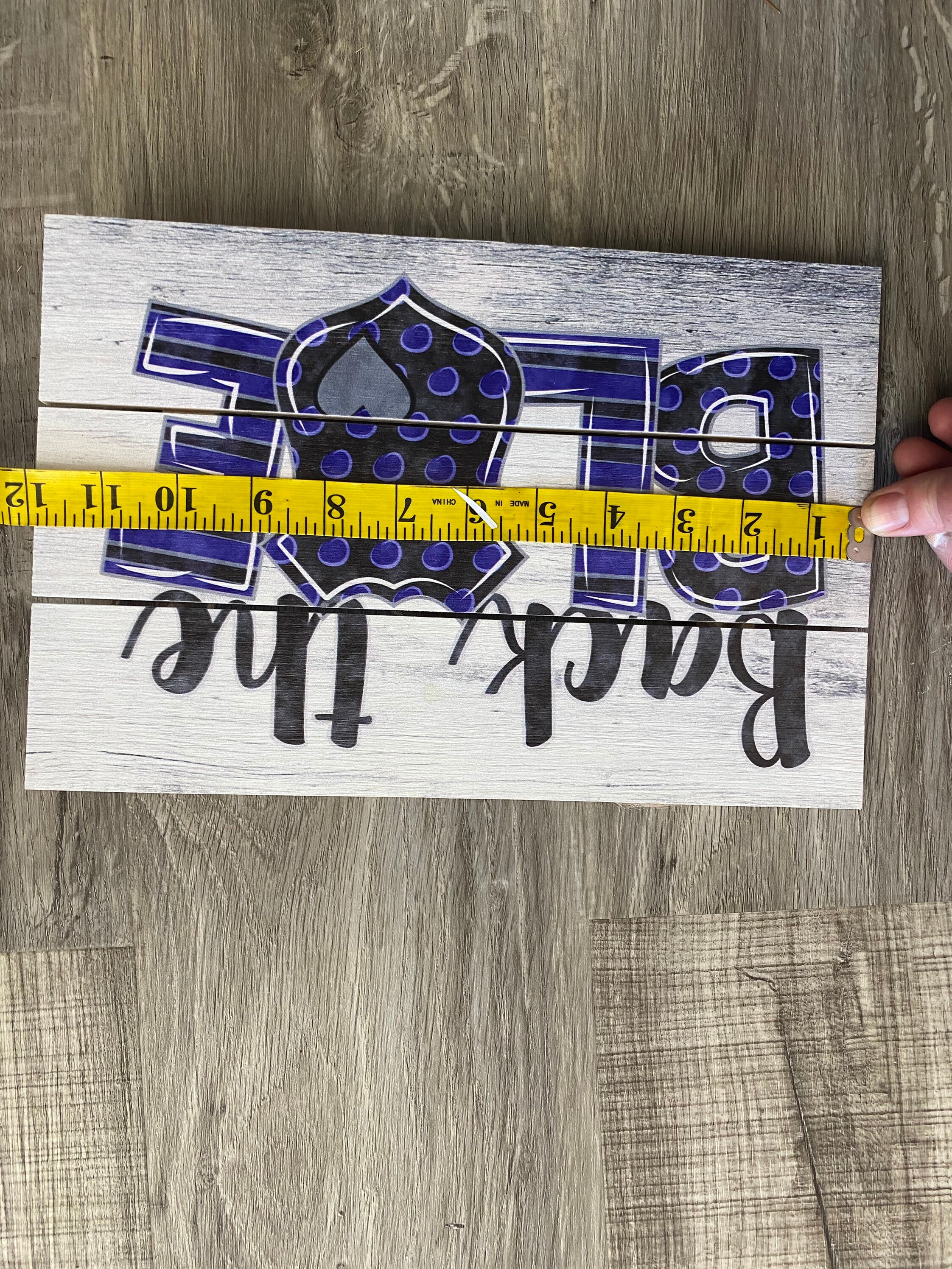 Back the Blue Sign Blue Sign Police Sign Cop Sign Wreath - Etsy