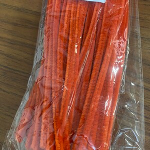 100pc Chenille Stem Pipe Cleaner - Orange - MD9368 - Etsy