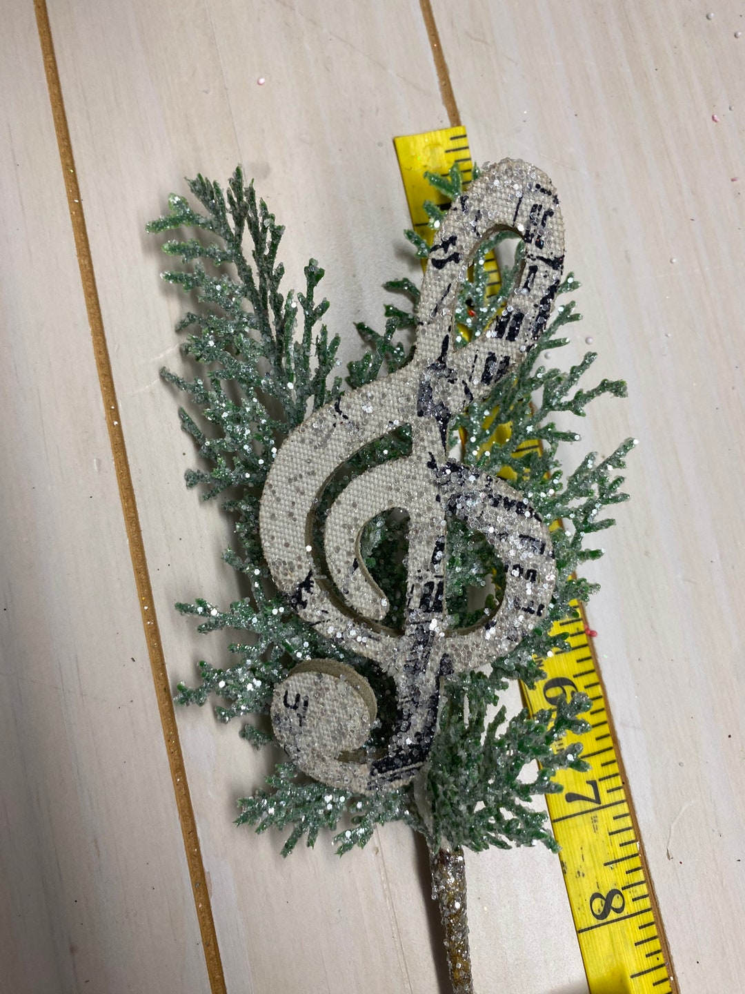 Music Note Pick - Glittered Cedar - Etsy