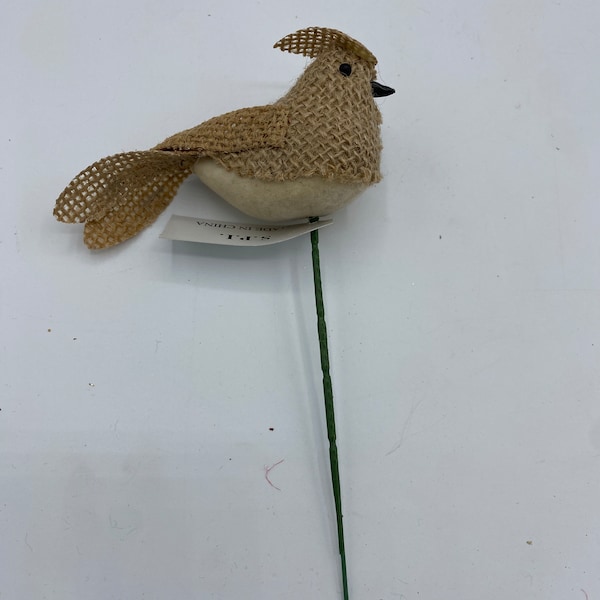 Burlap Bird - Etsy