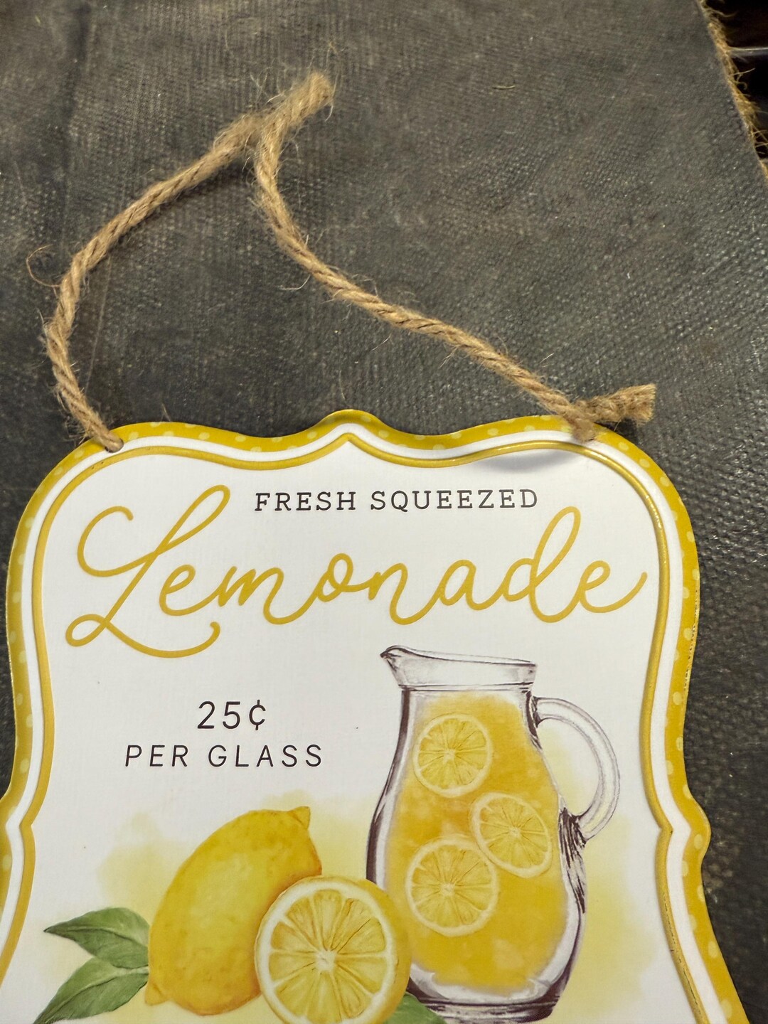 7"h X 6"l Fresh Squeezed Lemonade in the Summer - Embossed Tin Summer ...