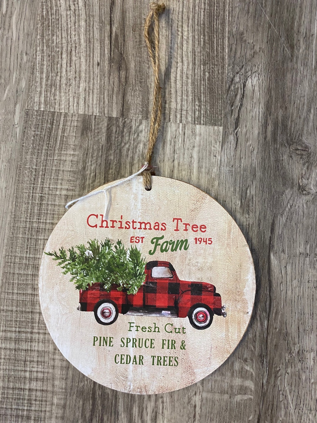 Christmas Tree Farm Truck Sign, Christmas Sign, Christmas Tree Sign ...