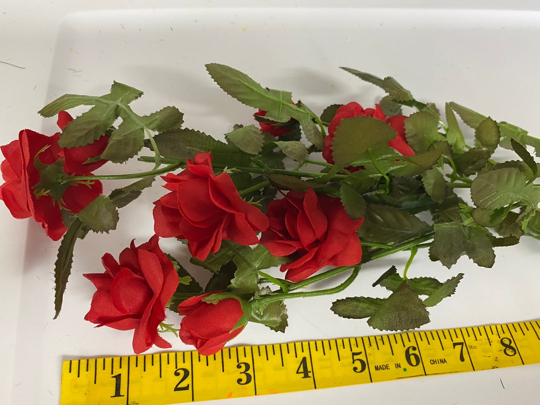 X9 Rose Spray - Red - F-12579-R - Etsy