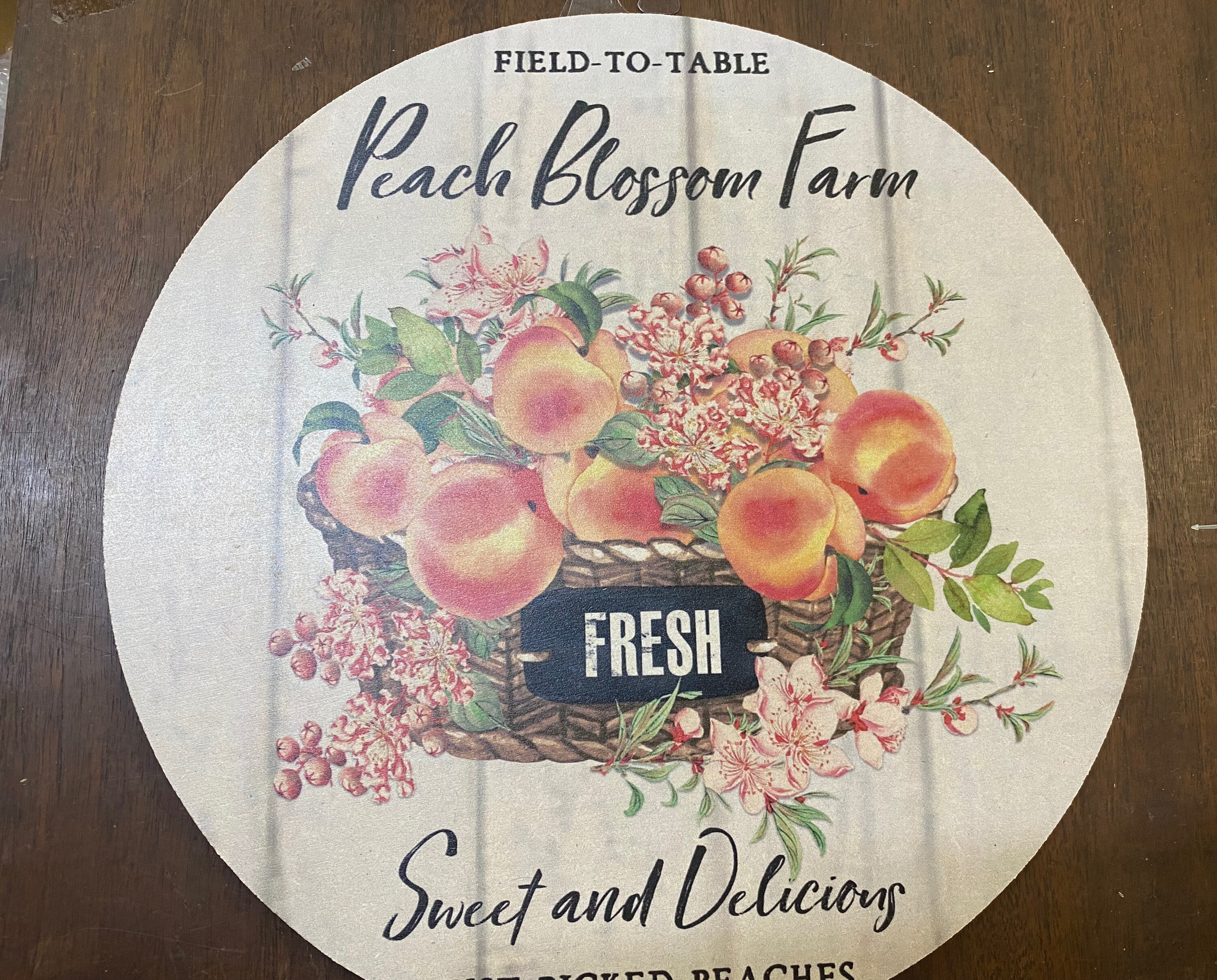 Peach Blossom Farm Sign Farm Sign Peaches Sign Peach | Etsy