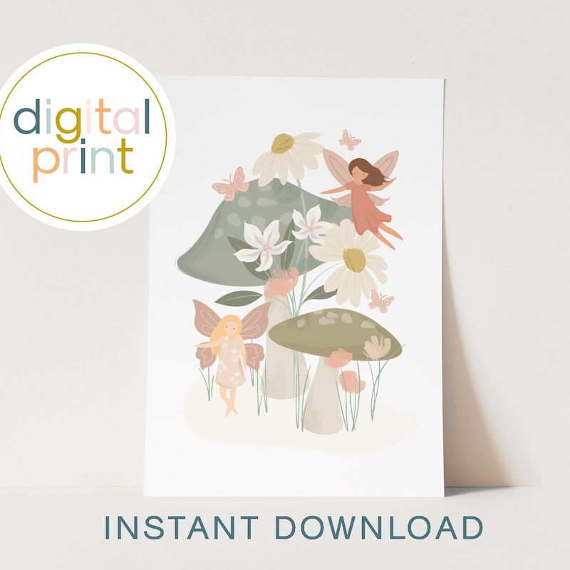 Wildflowers Fairy Clipart - Etsy