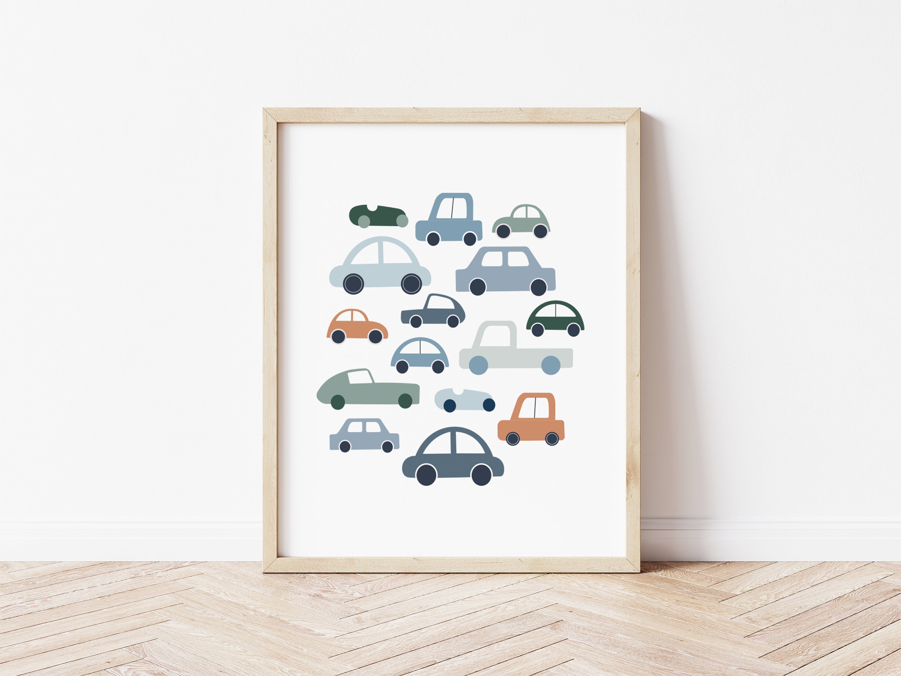 Set of 3 Personalised Car Nursery Prints Kids Vehicle Wall - Etsy UK