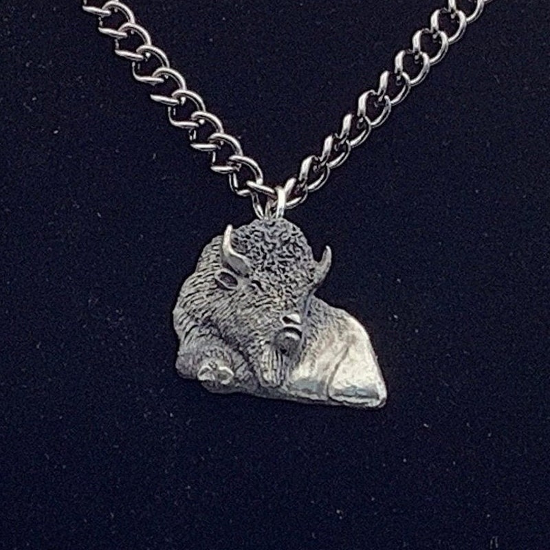Bison Charm - Etsy